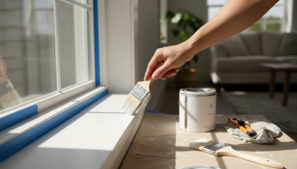 Kunststoff Fensterrahmen Streichen